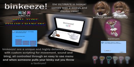 Second Life Marketplace - [b!] - dual tone color changing binky box